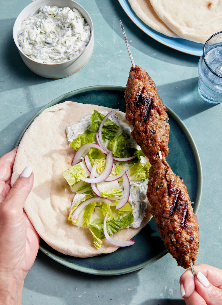From Flavors of the Sun: Spicy Beef Kebabs with Tzatziki – Sahadi's